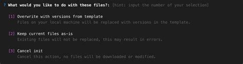 Issue Azd Init Fails After Declining To Overwrite Files From Template