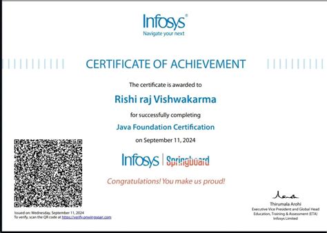 Rishi Raj Vishwakarma On Linkedin Excited To Share That Ive Successfully Completed My Java