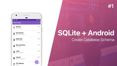 sqlite android create database schema book library app part 1 youtube