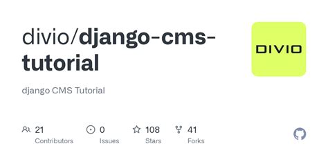 GitHub Divio Django Cms Tutorial Django CMS Tutorial