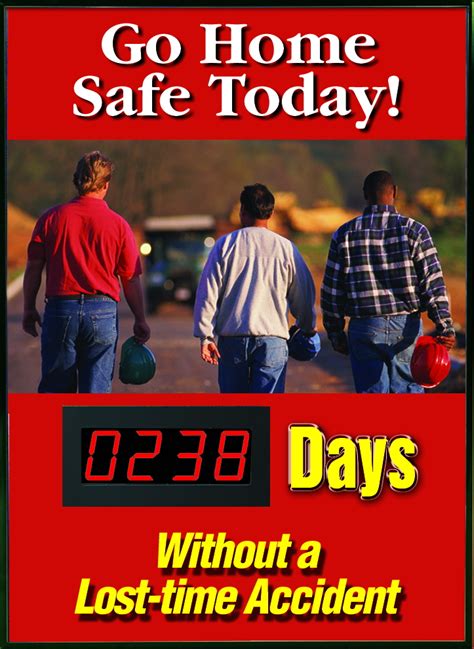 Accuform Scd238 Go Home Safe Today Electronic Safety Awareness