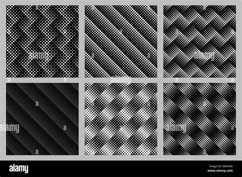 Geometrical Dot Pattern Background Design Set Abstract Vector