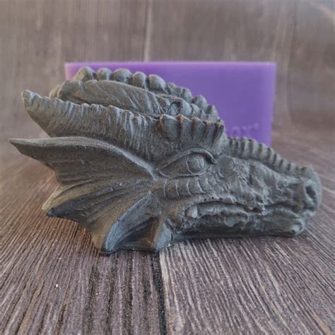 Ceramics And Pottery Dragon Head Silicone Mold For Resin Dragon Epoxy