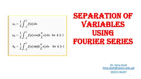 SOLUTION Separation Of Variables Using Fourier Series Studypool