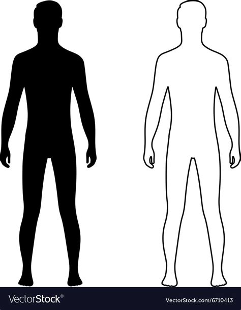 Как нарисовать силуэт человека