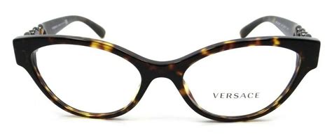 Versace Eyeglasses Frames Ve 3305 108 53 17 140 Dark Havana Made In