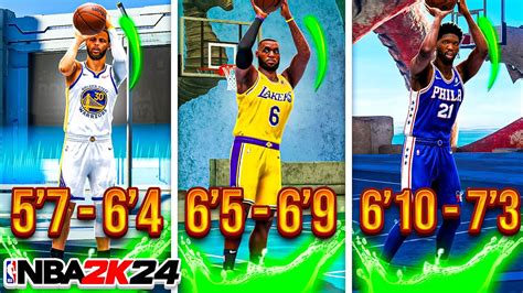 Best Jumpshots For Every Height Three Point Rating In Nba 2k24 Youtube