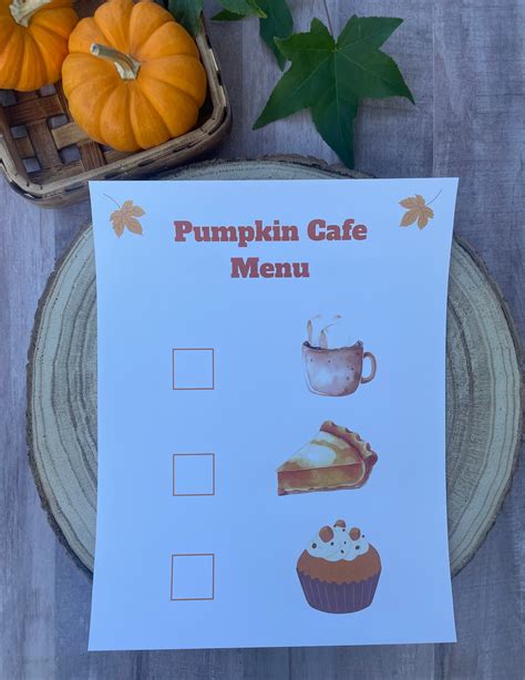 Dramatic Play Pretend Play Pumpkin Patch Preschool Printables