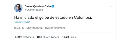El Presidente Duque Definirá Al Reemplazante De Daniel Quintero En La