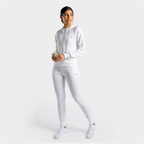 Gb Luxe Joggers White Workout Pants Women Squatwolf