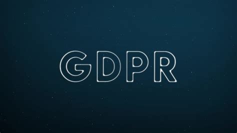 어두운 블루 디지털 배경 추상 빛나는 단어 Gdpr 가상현실에 대한 스톡 벡터 아트 및 기타 이미지 가상현실 개념 개인