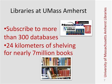 Libraries At The University Of Massachusetts Amherst Ppt Download