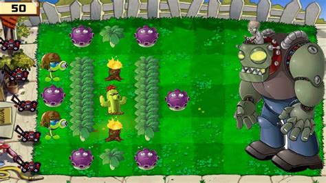 Plants Vs Zombies Cactus Vs Gatling Pea Vs Gloom Shroom Vs Dr Zomboss