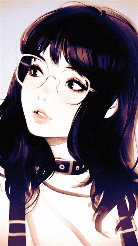 Pretty Japanese Glasses Girl Kawaii Anime Girl Anime Art Girl Anime Girls Illustration Mode