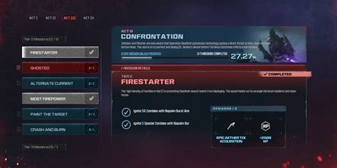 All Act 3 Confrontation Missions And Rewards In Mwz