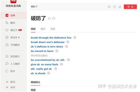 译搜记 “破防了”的英文译法 知乎
