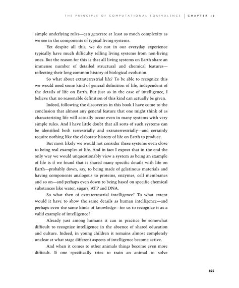 Intelligence In The Universe A New Kind Of Science Online By Stephen Wolfram [page 825]