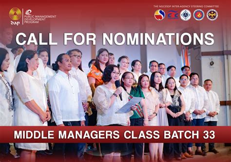 Call For Nominations Middle Managers Class Batch 33 Public