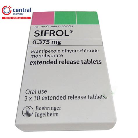 ChÍnh HÃng Thuốc Sifrol 0375mg Điều Trị Parkinson