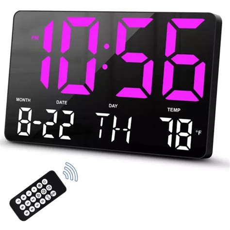 Horloge NumÉrique Horloge Murale Numérique Avec Télécommande Horloge