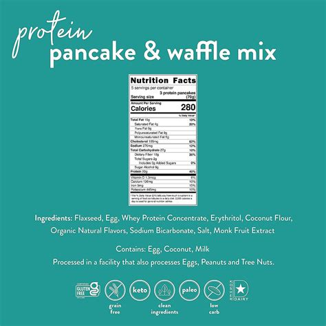 Nush Foods Mezcla Saludable Para Panqueques Con Alto Contenido De Prote Nas Mixed Mezcla