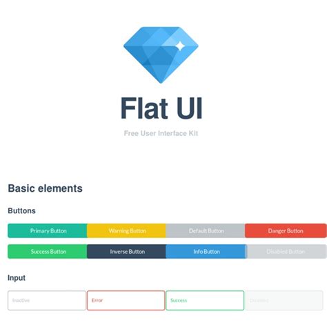 flat ui free bootstrap framework and theme pearltrees