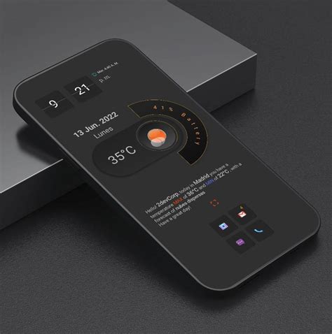 Sensitive Home Ui For Klwp Mobile App Design Inspiration Themes For