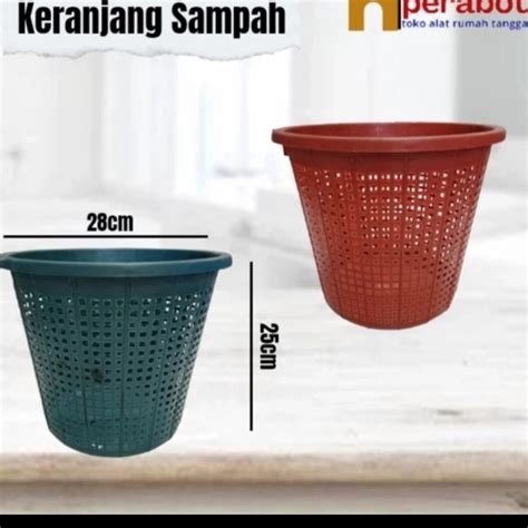 Jual Keranjang Sampah Tempat Sampah Plastik Bolong Lubang Garbage Trash