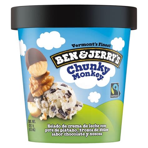 Compra En Línea Helado Ben And Jerrys Chunky Monkey 473ml Justomx
