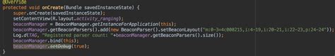detect estimote beacon in android beacon library reference · issue 610