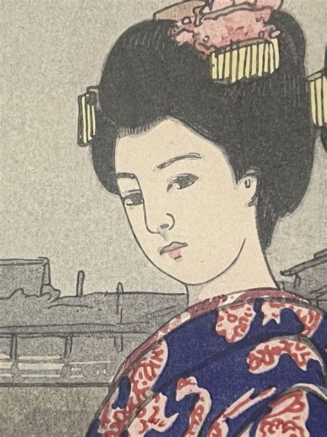 Yahoo オークション B Lagoon 名品 自摺【真贋】 吉田博画 新版画 京