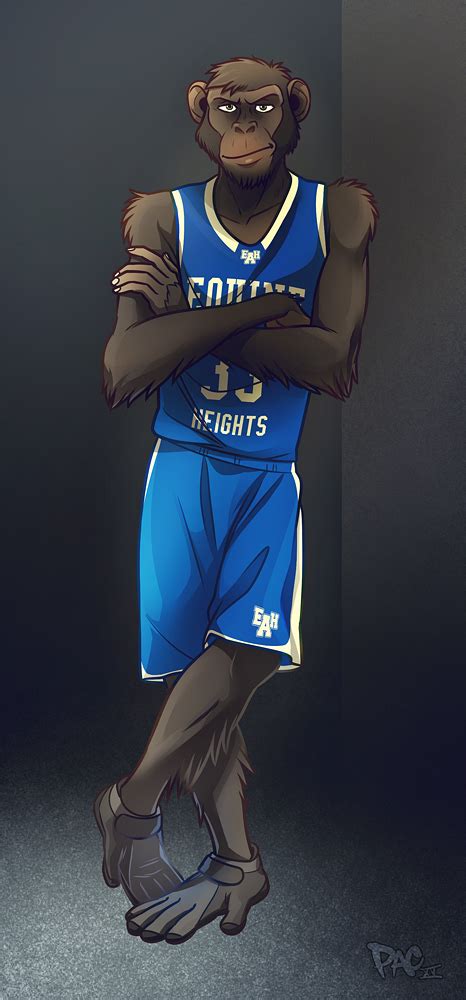 The Big Imageboard Tbib Anthro Ape Bare Shoulders Basketball Jersey