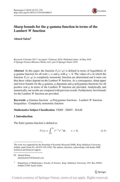 Sharp Bounds For The Q Gamma Function In Terms Of The Lambert W