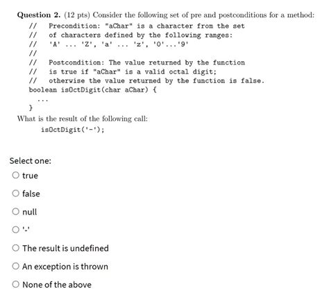 solved question 2 12 pts consider the following set of