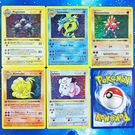 Pokemon Proxy 1996 1st Edition Basis Set 1 Foil Charizard Blastoise