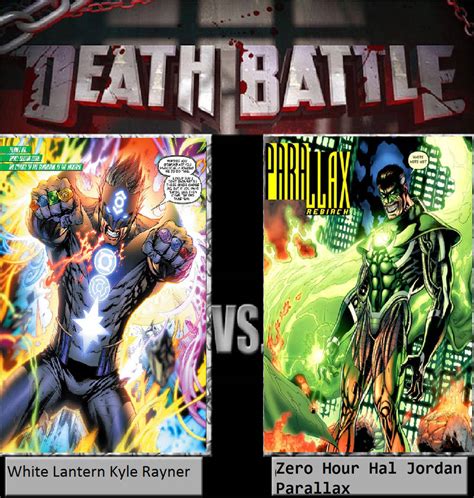 White Lantern Kyle Rayner Vs Parallax Hal Jordan By Magicalkeypizzadan