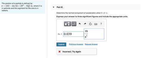 solved the position of a particle is defined by r {4 t