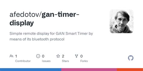github afedotov gan timer display simple remote display for gan
