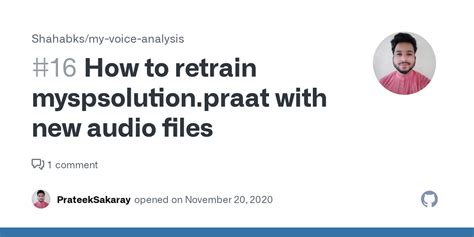 How To Retrain Myspsolution Praat With New Audio Files Issue