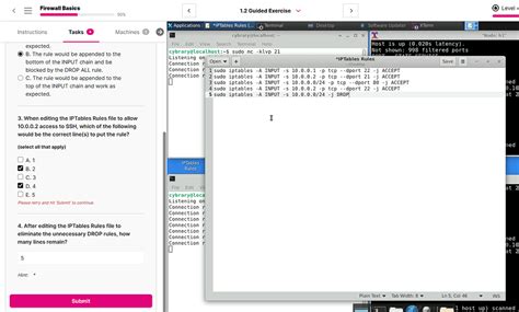 Firewall Basics Guided Q3 It And Cybersecurity Foundations Cybrary
