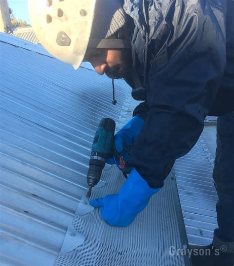 Repair Of Old Leaf Guards Saddles To Corrugated Metal