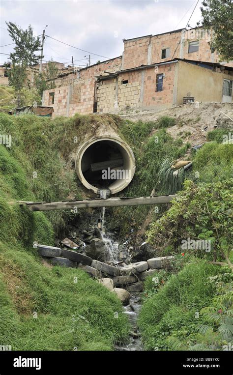 Untreated Sewage Flowing Into Creeks And Rivers Slums Of Cazuca