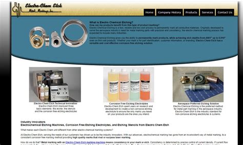 Electro Chem Etch Metal Marking Inc Marking Machinery Manufacturers