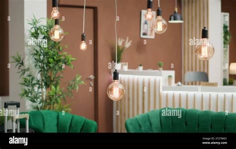 Empty Hotel Reception Lounge Area With Luxurious Couch And Furniture