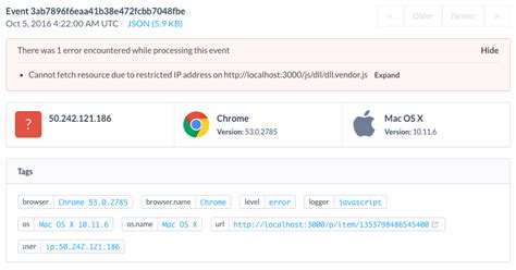 Inbound Data Filters Server Side Feedback Sentry