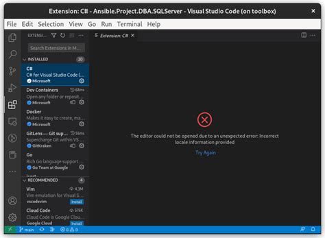 Extension Incorrect Locale Information Provided · Issue 168583