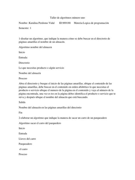 Taller De Algoritmos 969188 Pdf