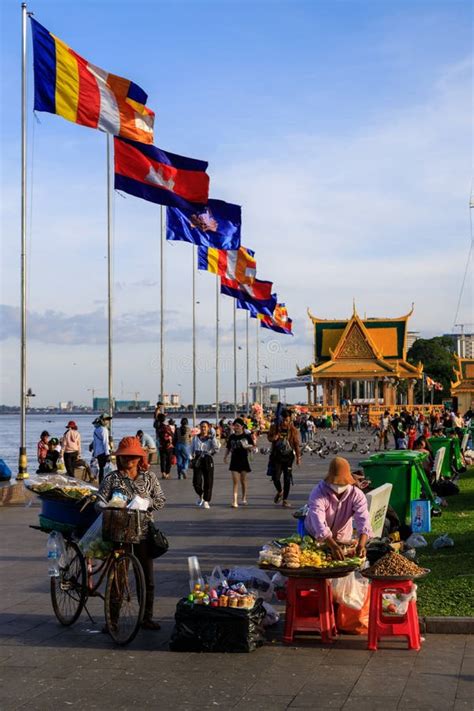 Mekong River Phnom Penh Cambodia Editorial Image Image Of Cambodian
