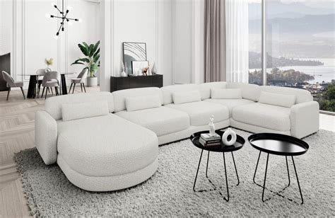 Sofa Dreams Wohnlandschaft Design Stoff Polstersofa Stoffcouch