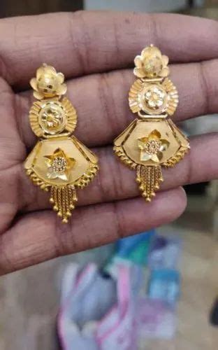 Ladies Gold Earrings At Rs 20000pair Gold Earrings In Janjgir Id